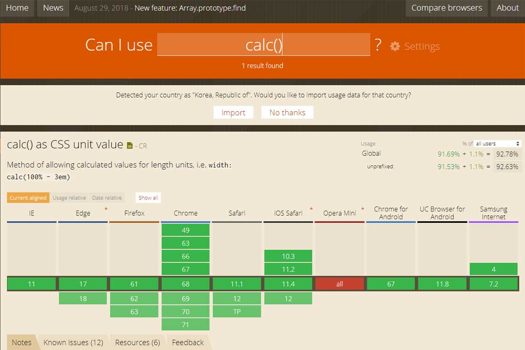 CSS 브라우저 호환성 확인할 수 있는 사이트 - 캔아이유즈닷컴 ( caniuse.com ) - 웹101 매거진 by 스마일보이랩